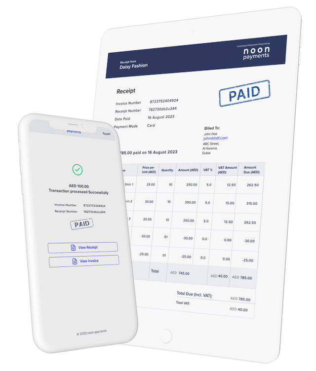 مدفوعات نون: إنشاء، إرسال، وإدارة الفواتير